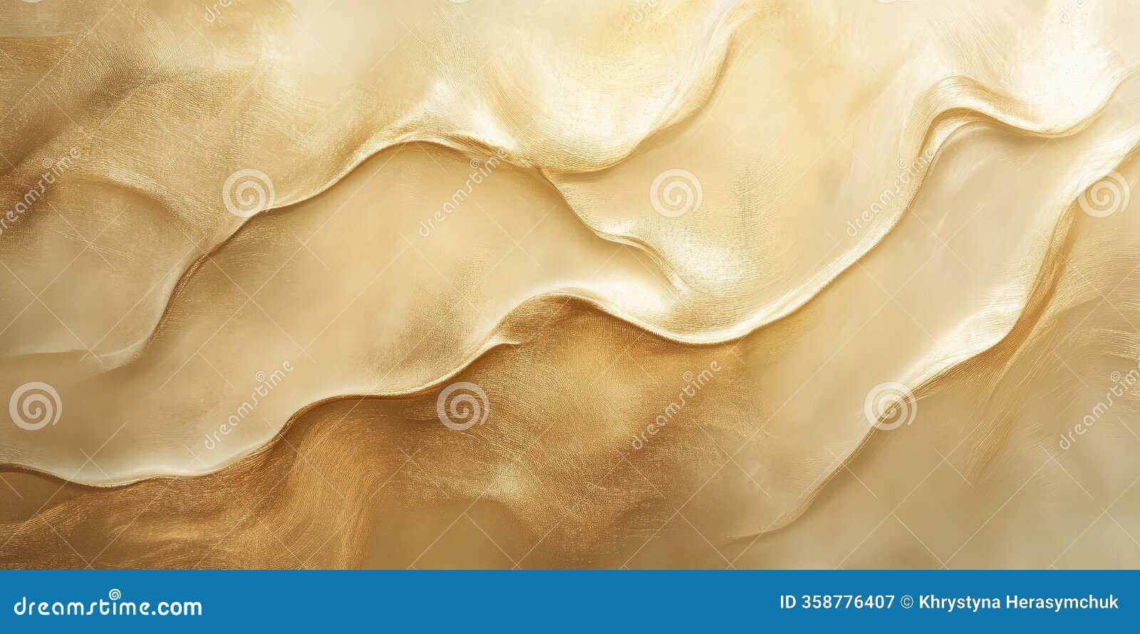 Abstract Gold and Ivory Textured Background with Flowing Wave Patterns ...