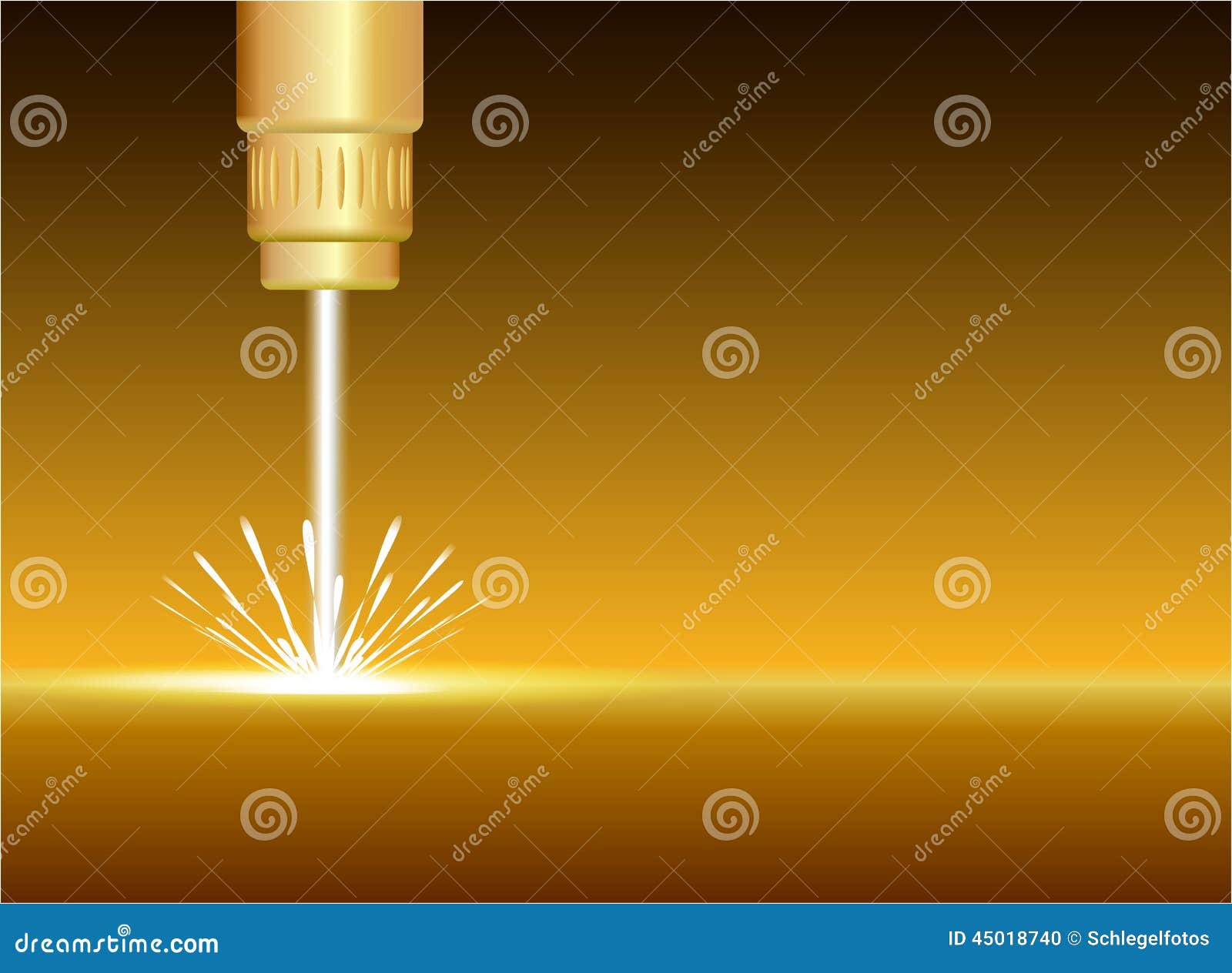 Abstract Gold Laser Industry Stock Illustration - Illustration of ...