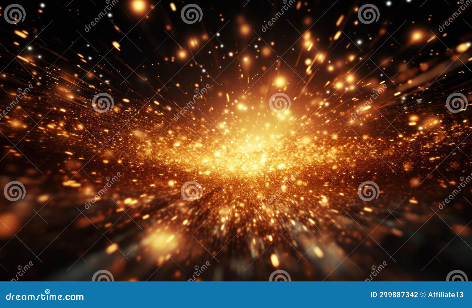 Abstract Golden Glimmering Background, Photos, in the Style of Flowing ...