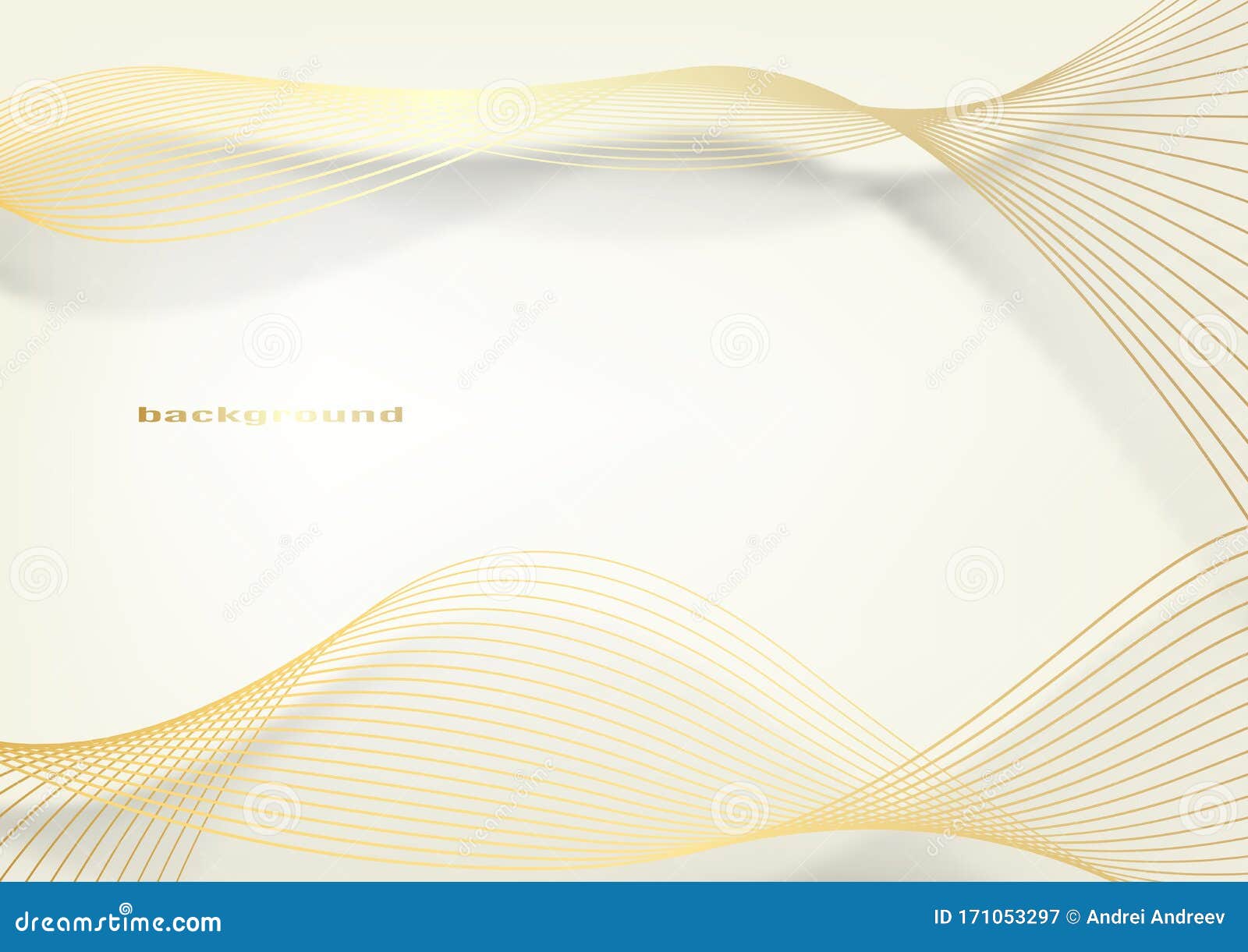 Abstract Gold Light Threads Background Stock Vector - Illustration of ...