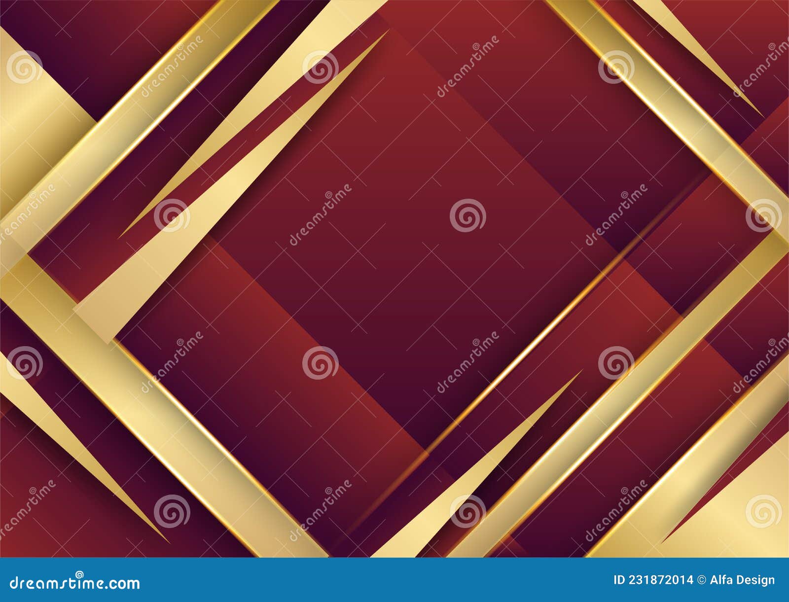 Abstract Gold Lines Pattern Business Technology on Red Gradients ...