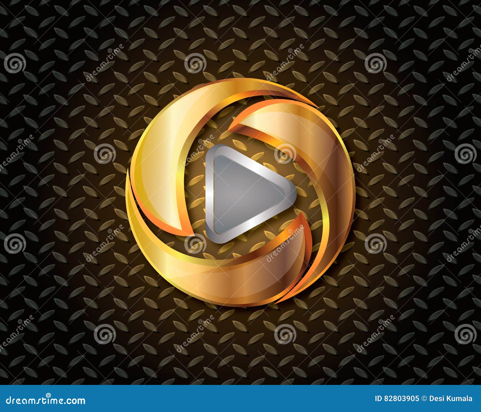 Abstract Gold Logo Vector stock vector. Illustration of reflection ...