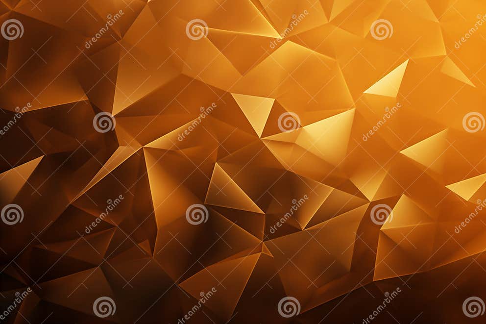 Abstract Gold Polygon Background, Triangle, Polygon, Low Poly Pattern ...