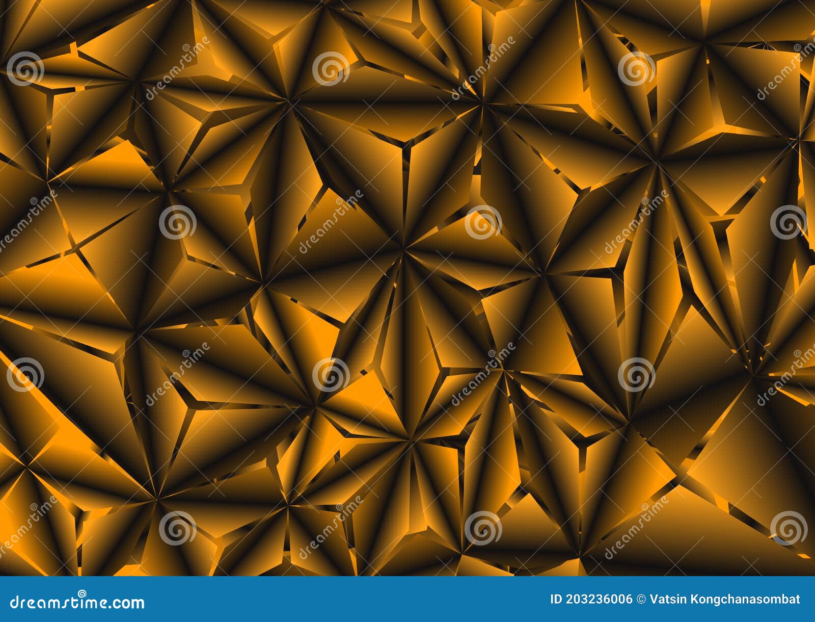 Abstract Gold Polygon Gold Light Futuristic Technology Design Stock ...