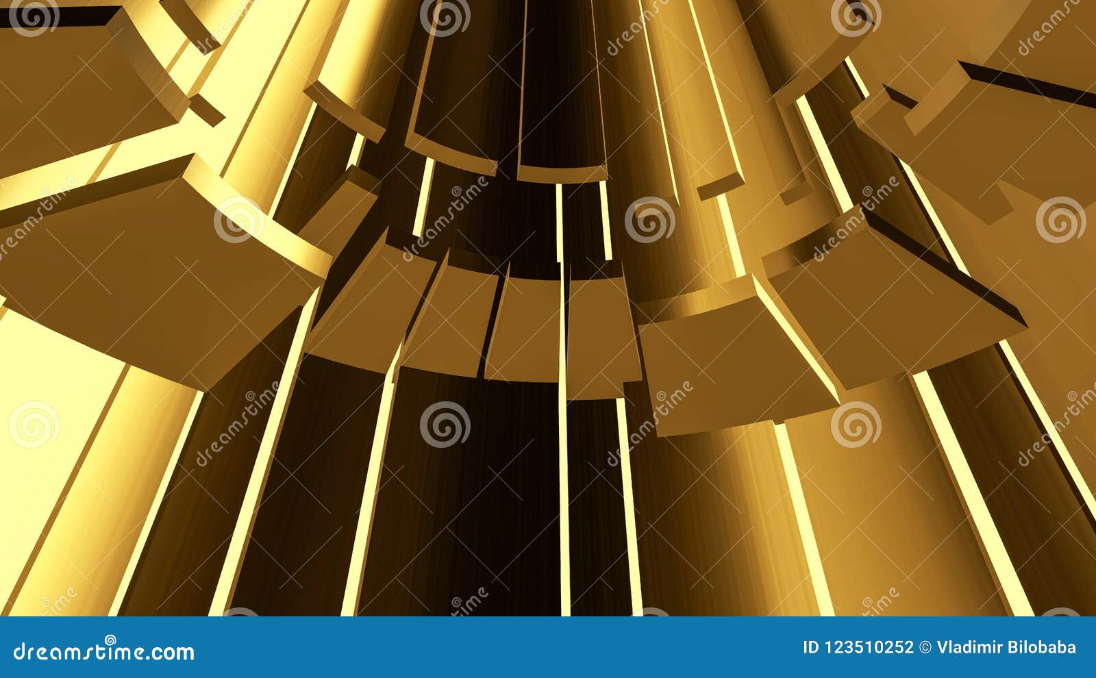 Abstract Gold Scene Background Stock Illustration - Illustration of ...