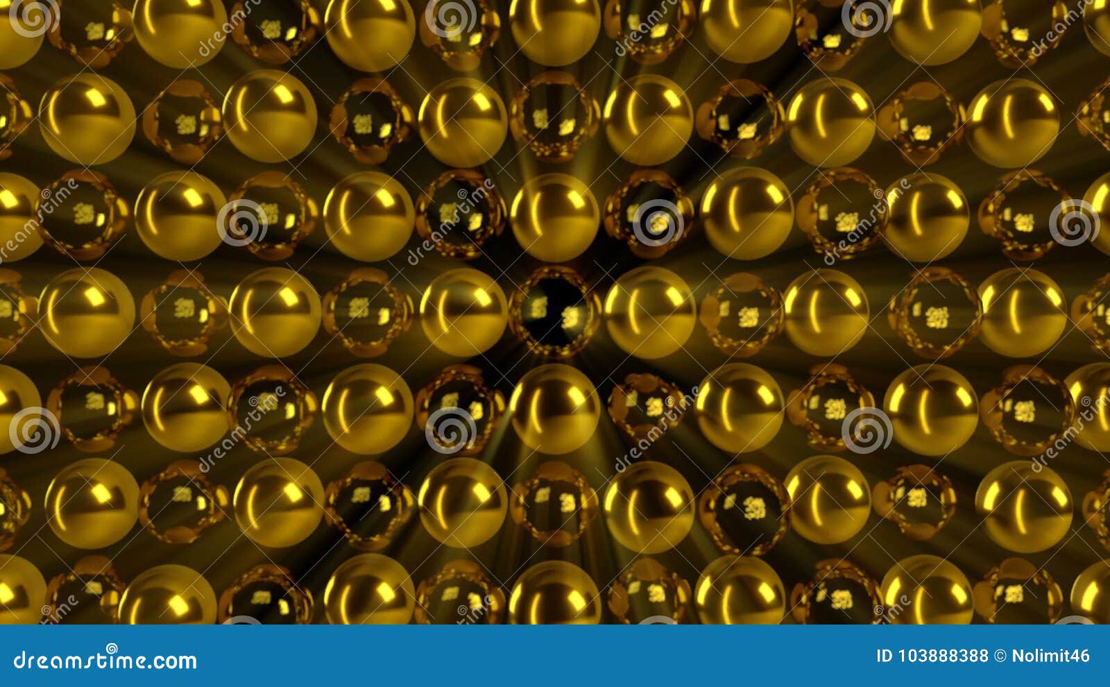 Abstract gold sphere stock illustration. Illustration of bokeh - 103888388