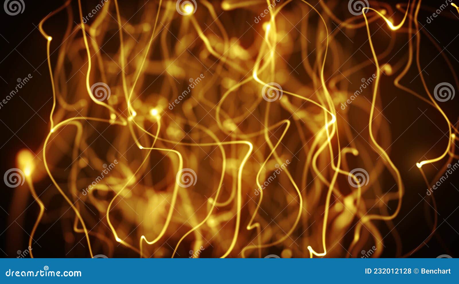Abstract Gold Strings Waving Fx Background Loop Stock Footage - Video ...