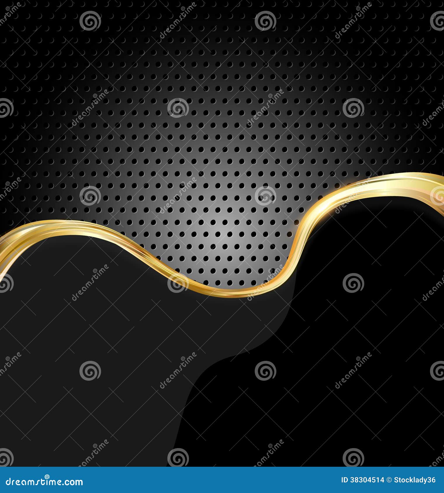Abstract Gold Technology Background Stock Illustration - Illustration ...