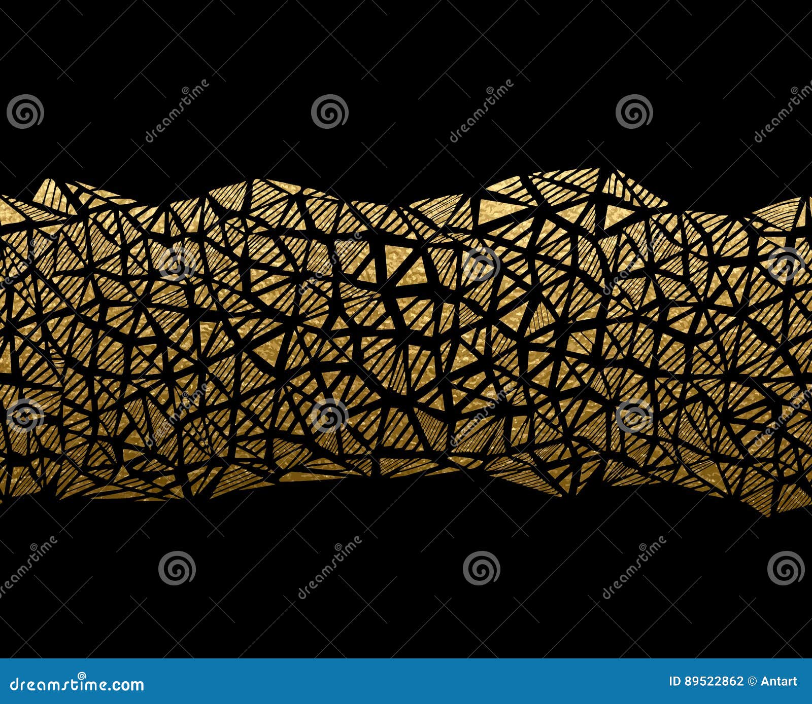 Abstract Gold Texture Seamless Pattern. Geometric Triangle Simple ...