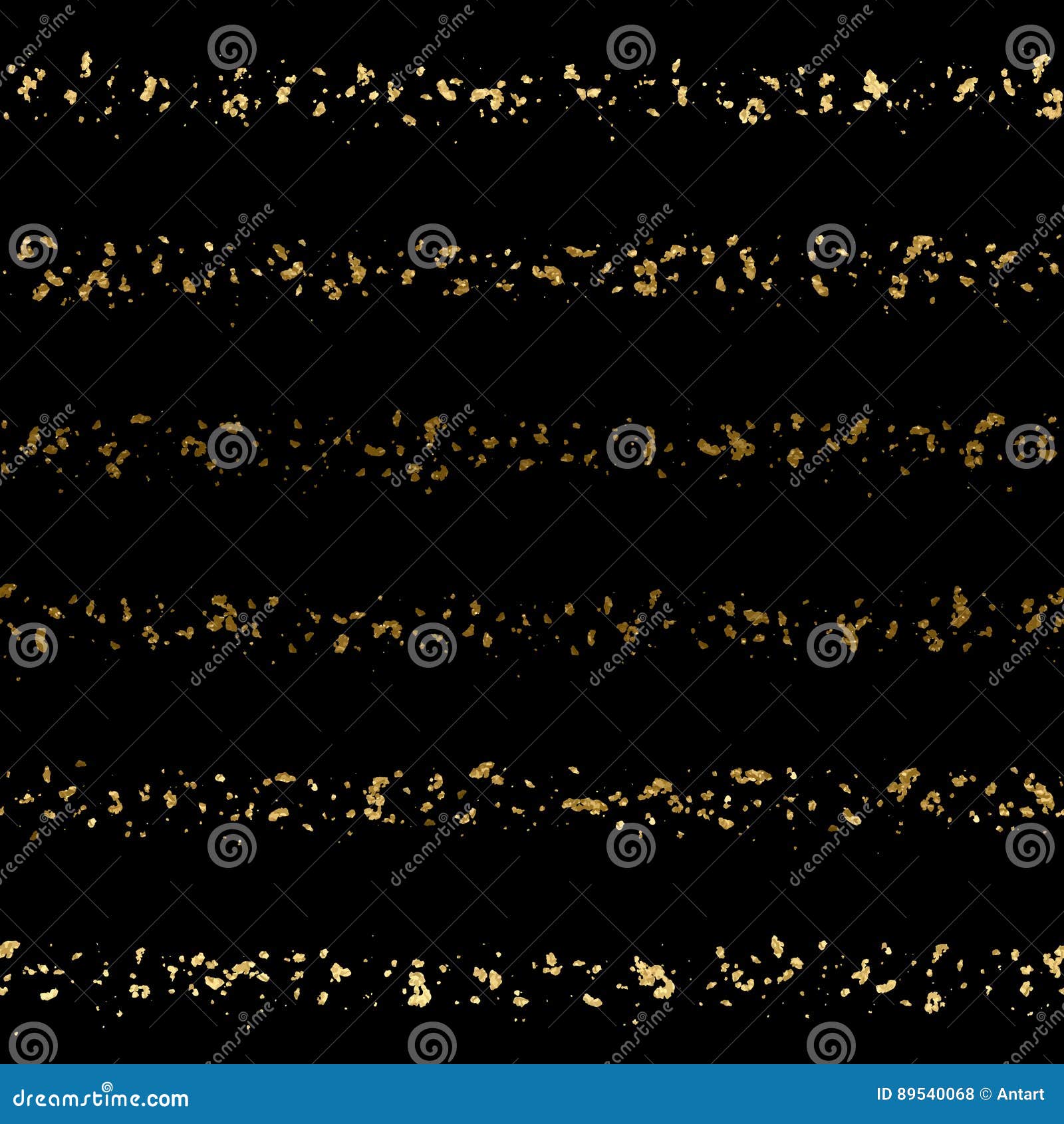 Abstract Gold Texture Seamless Pattern. Striped Curve Shape Simple ...