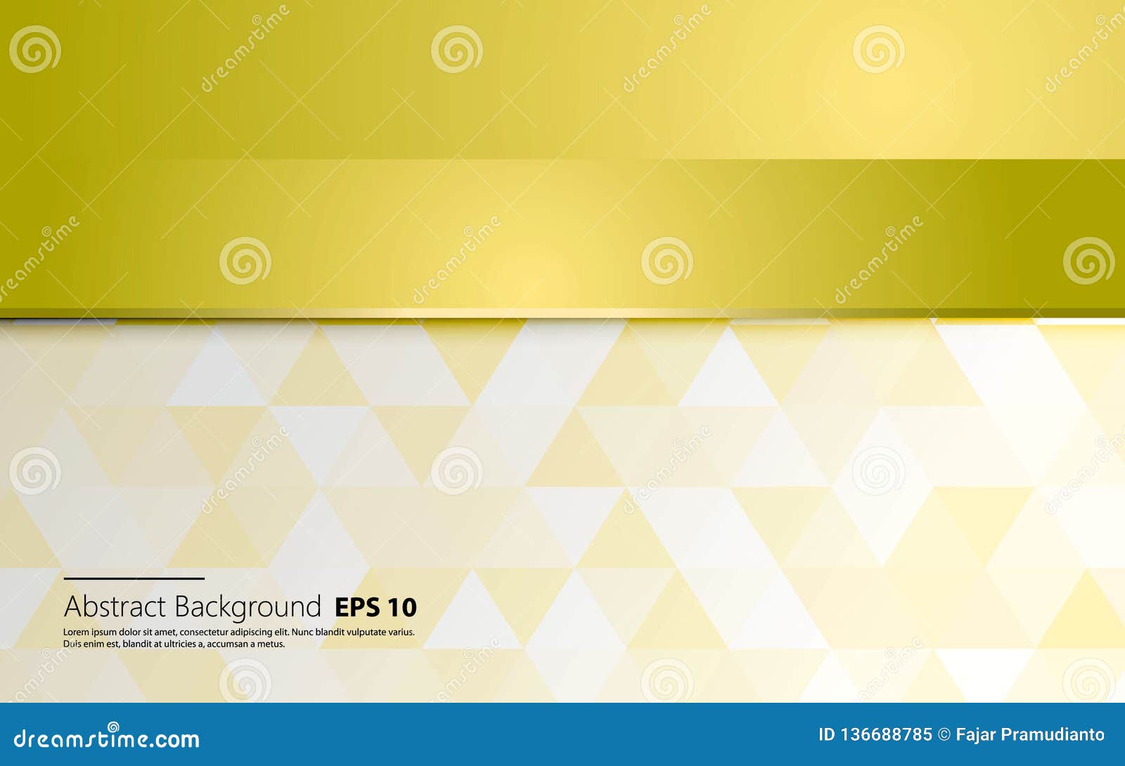 Abstract Gold Triangle Geometric Background Vector . Minimal Concept ...