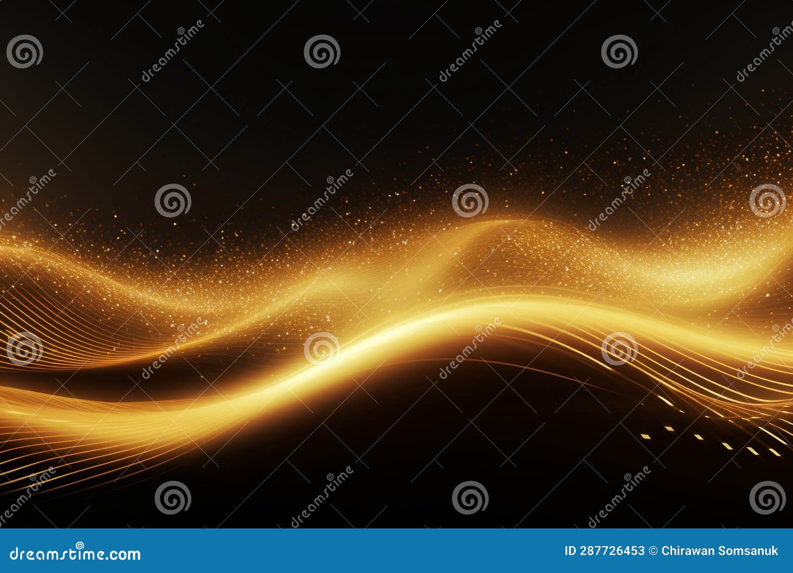 Abstract Gold Wave Background Stock Image - Image of bright, abstract ...