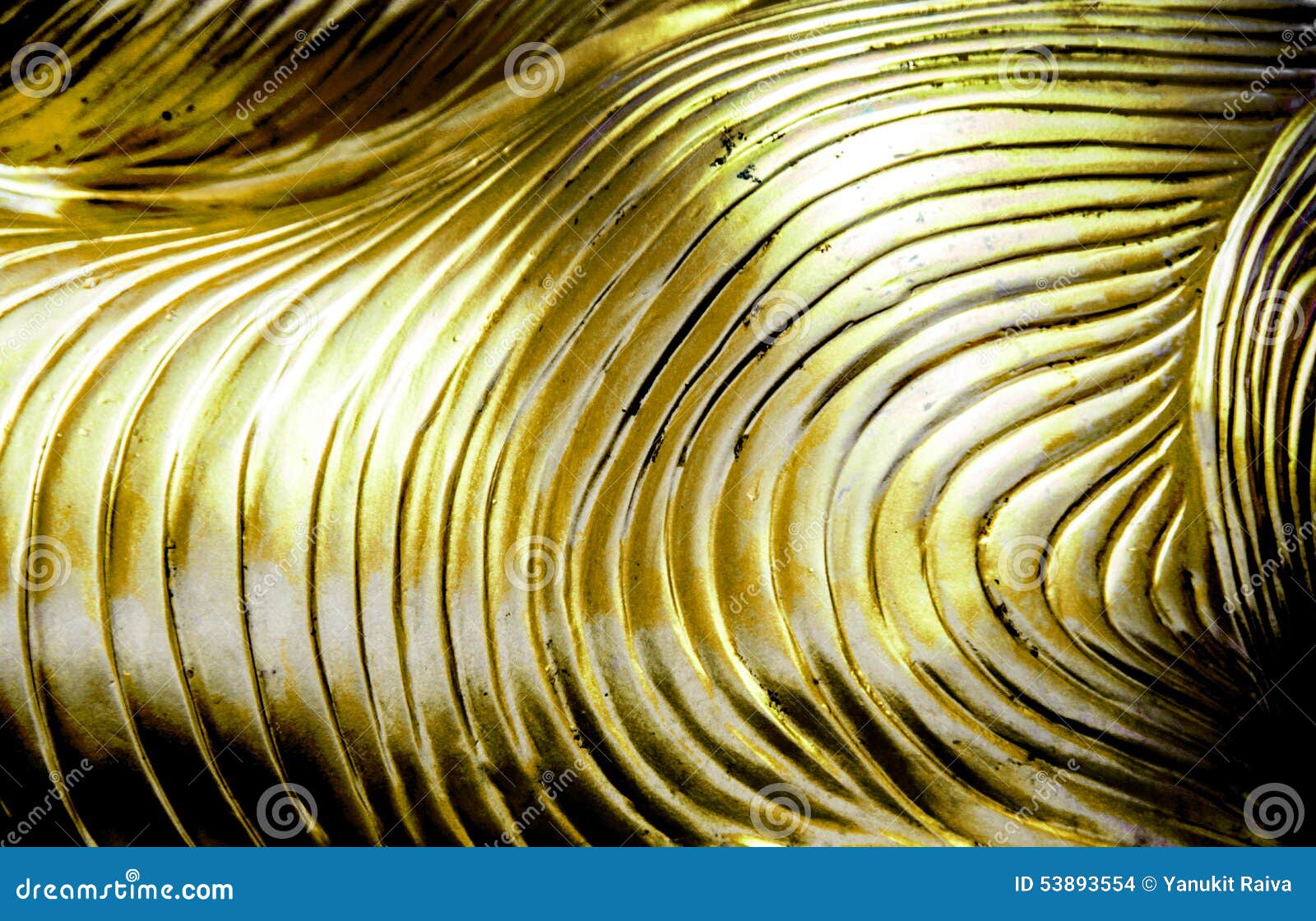 Abstract Gold Wave Line Pattern Stock Illustration - Illustration of ...
