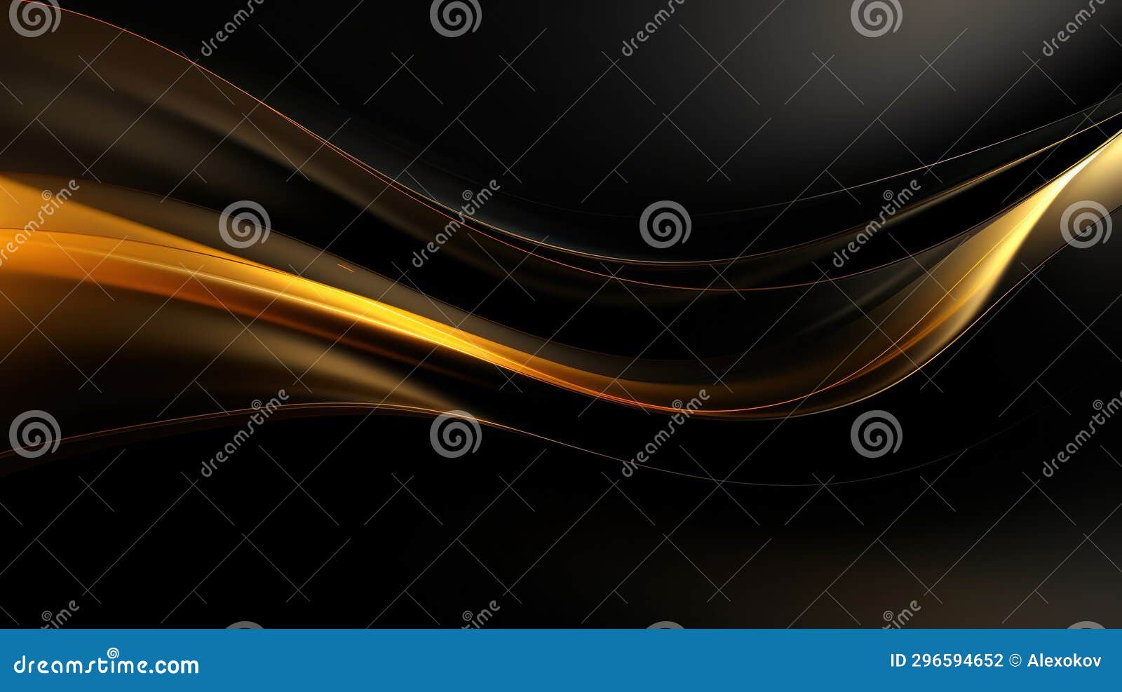 Abstract Gold Wavy Background. 3d Render Illustration Eps10 Generative ...