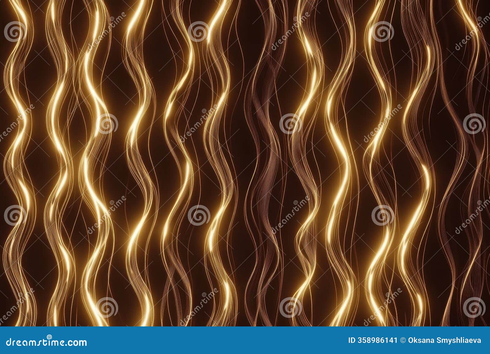 Wavy Light Abstract, Green Neon Light Wave Background Digital Light ...