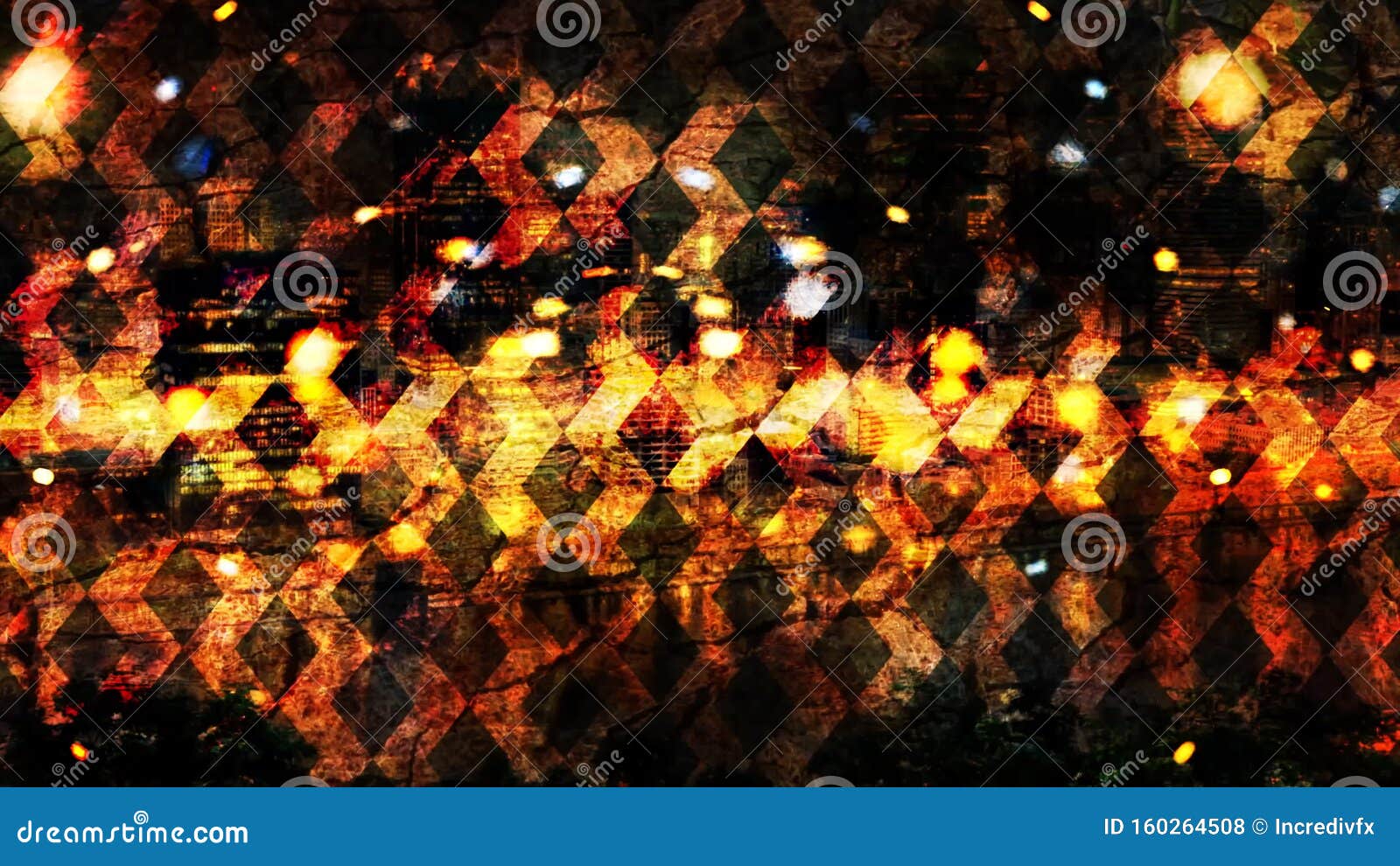Abstract Golden Argyle Pattern and Glimmering Particles - 4K Seamless ...