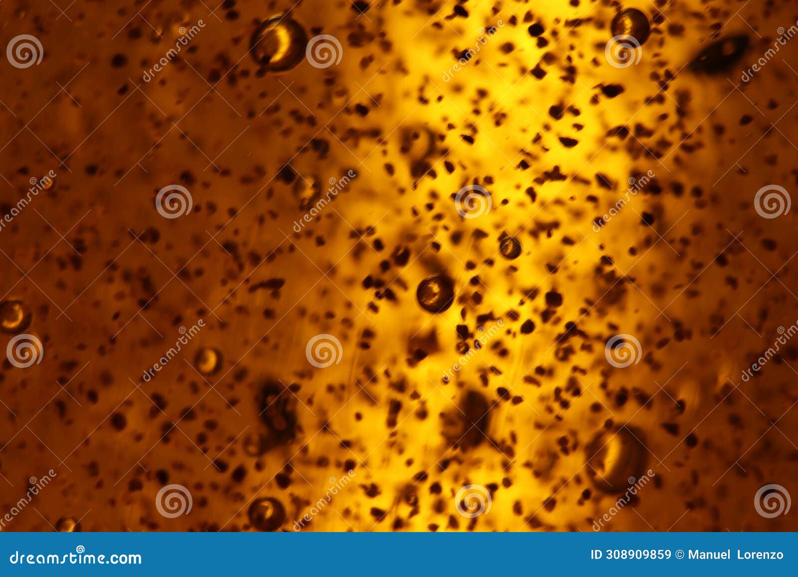 Abstract Golden Background Bubbles Rare Shapes Different Stock Image ...