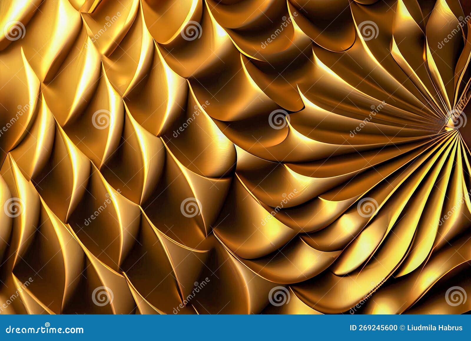 Abstract Golden Background.3d Illustration Stock Illustration ...