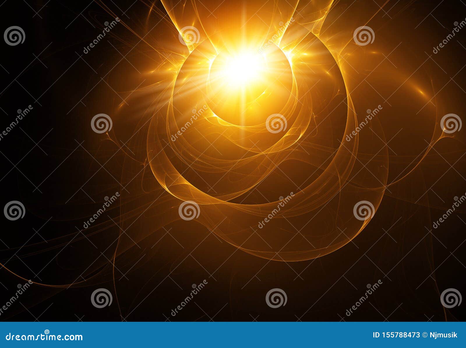 Abstract Golden Background, Energy Stock Illustration - Illustration of ...
