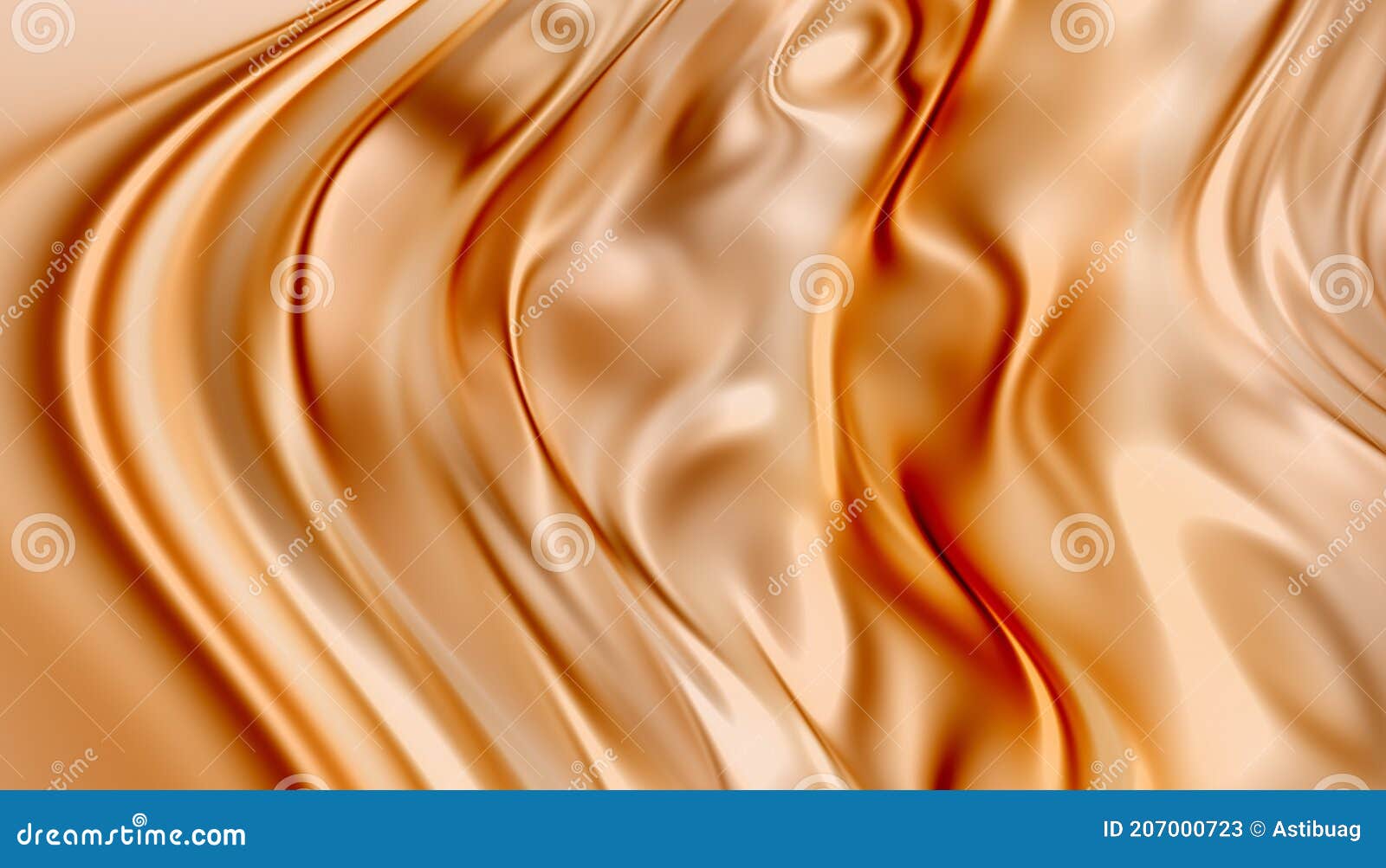 Abstract Golden Background. Golden Wave Surface 3d Render. Chic Yellow ...