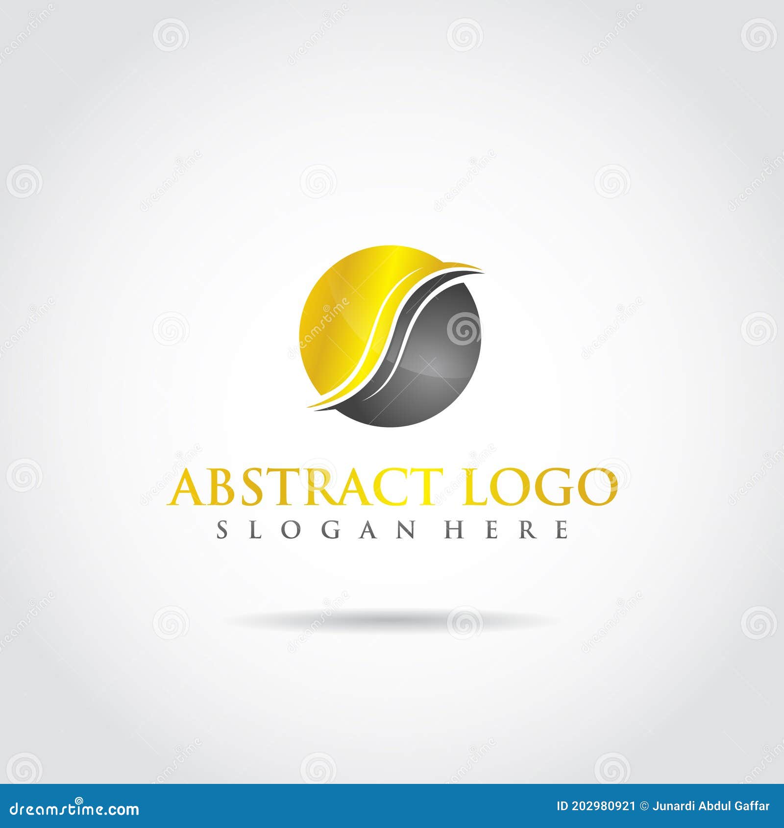 Abstract Golden Ball Logo Design. Vector Illustration Eps.10 Stock ...