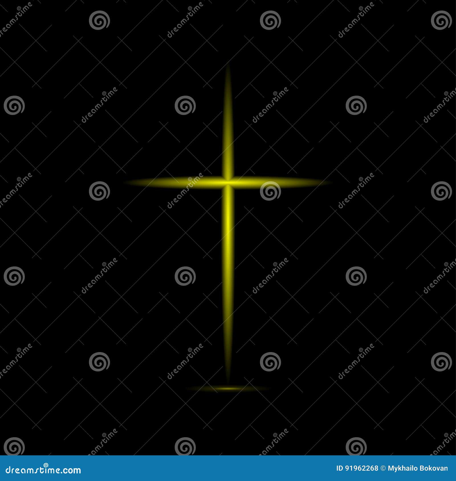 Abstract golden cross stock vector. Illustration of gold - 91962268