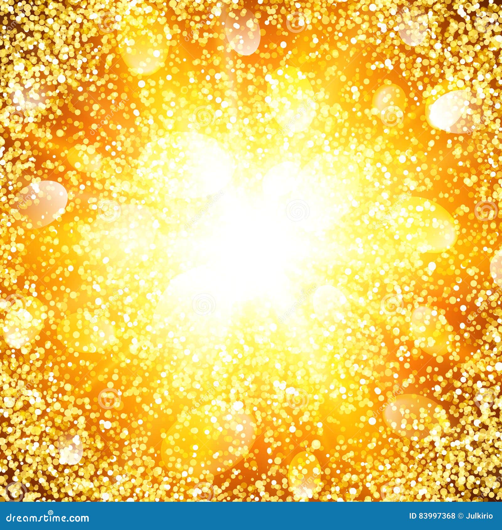 Abstract Golden Explosion with Gold Glitter. Stock Vector ...