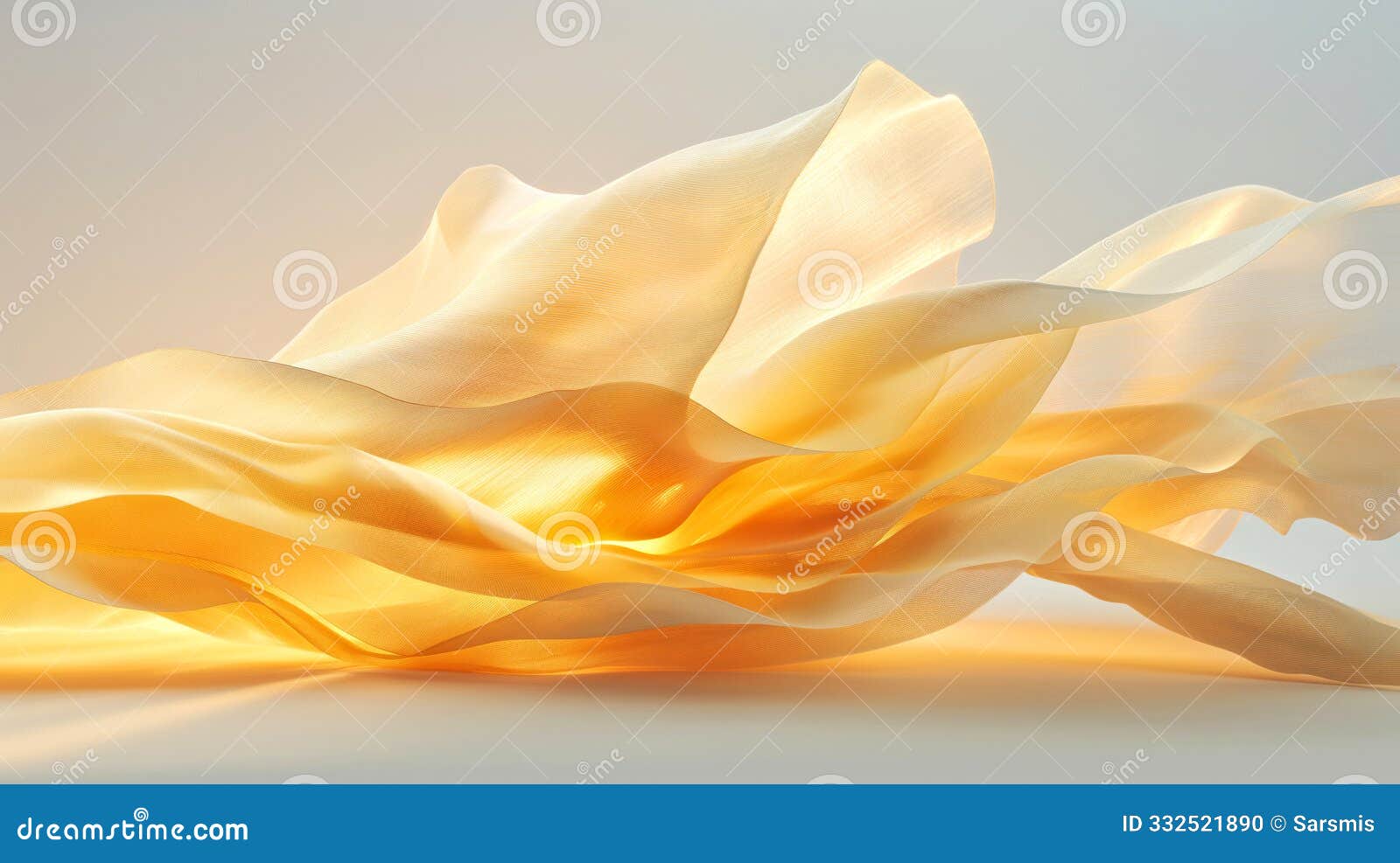 Abstract Golden Fabric Waves . Illuminated Artistic Texture Background ...