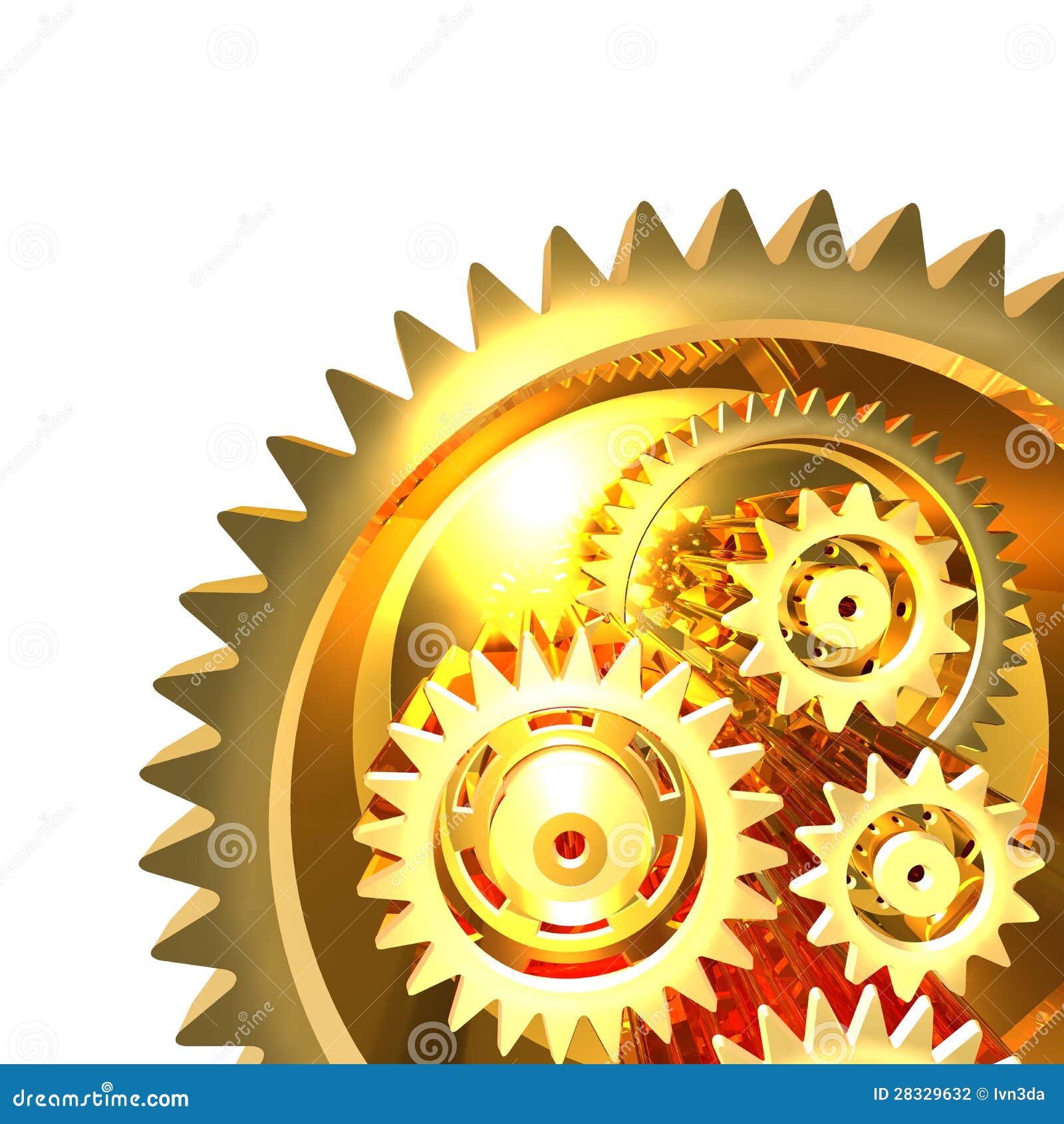 Abstract Golden Gear Background Stock Illustration - Illustration of ...