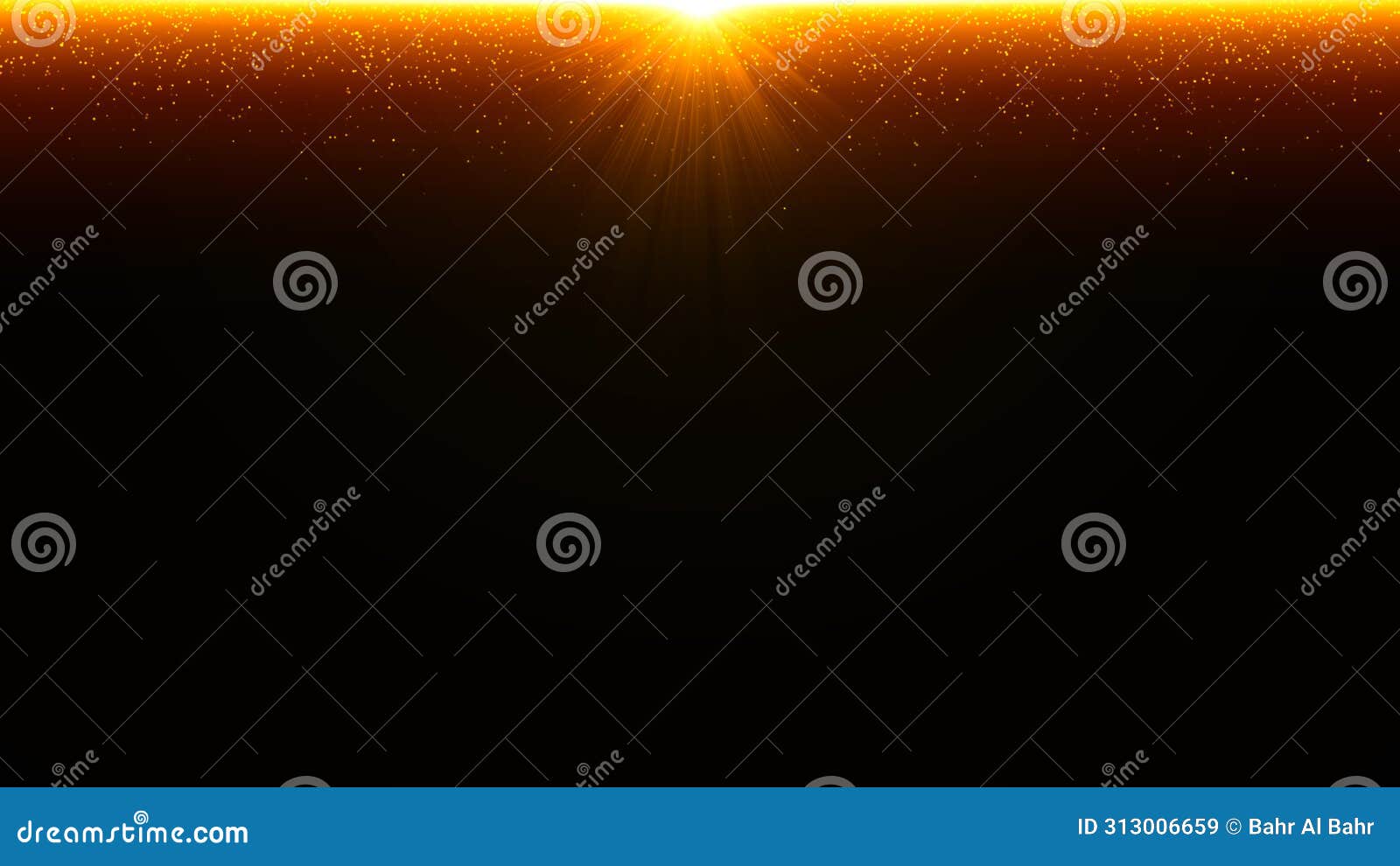 Abstract Golden Light Background with Gold Particle Effects Glowing ...