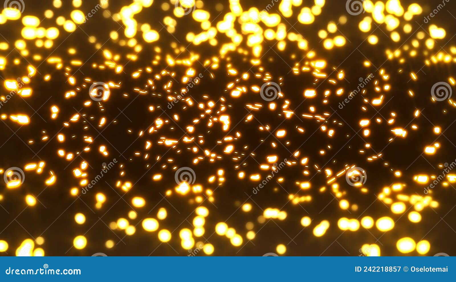 Golden Light Sparkling Background,light Mist Stock Illustration ...
