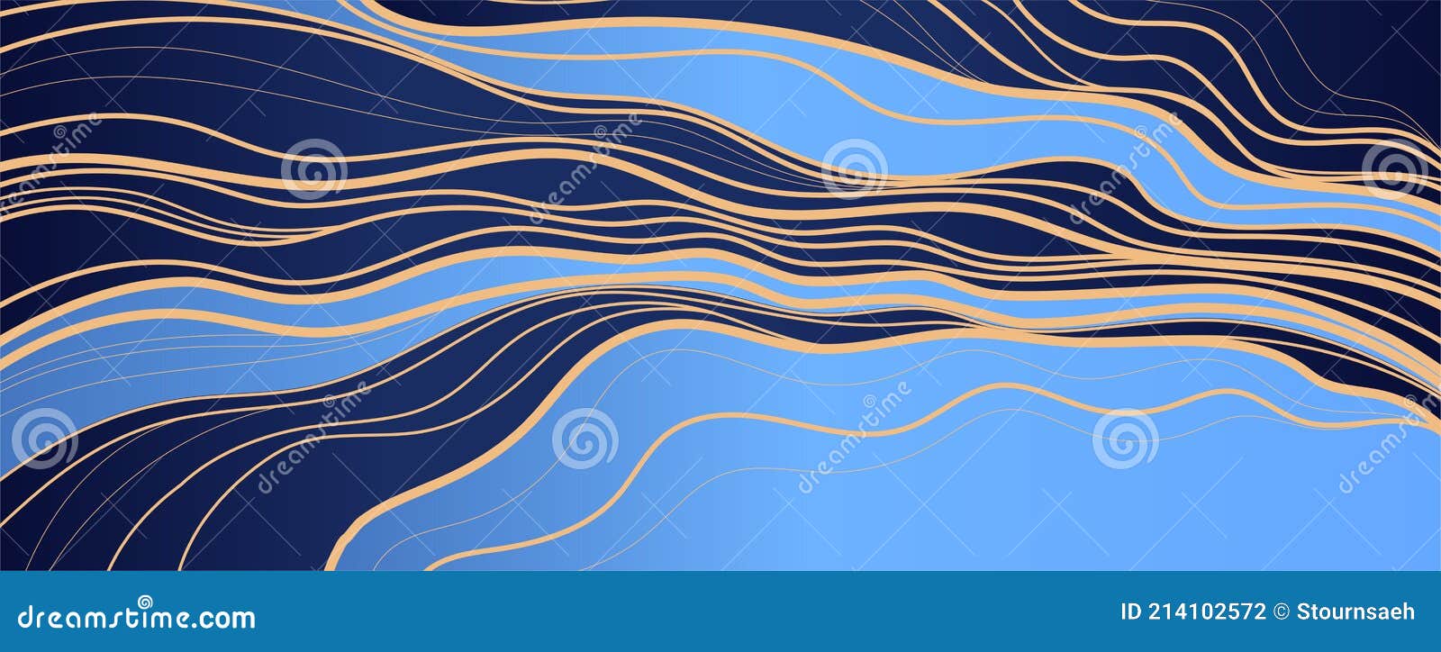 Abstract Golden Line Art Deco Style Luxury Backdrop. Stock Vector ...