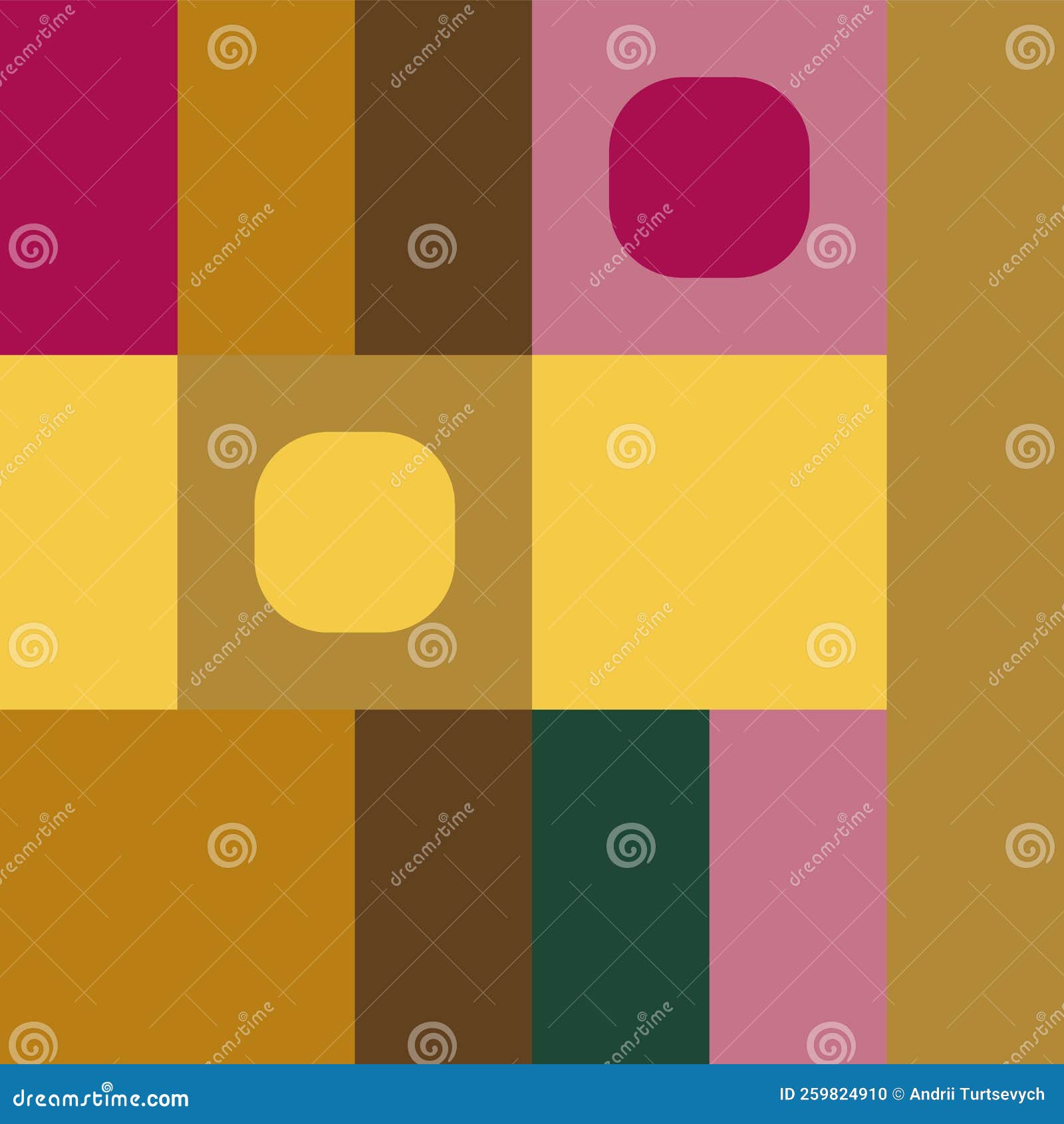 Abstract Golden Minimalist Vector Geometry, Punchy Forms and Colors ...