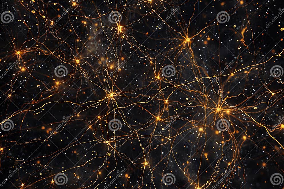 Abstract Golden Network stock illustration. Illustration of background ...