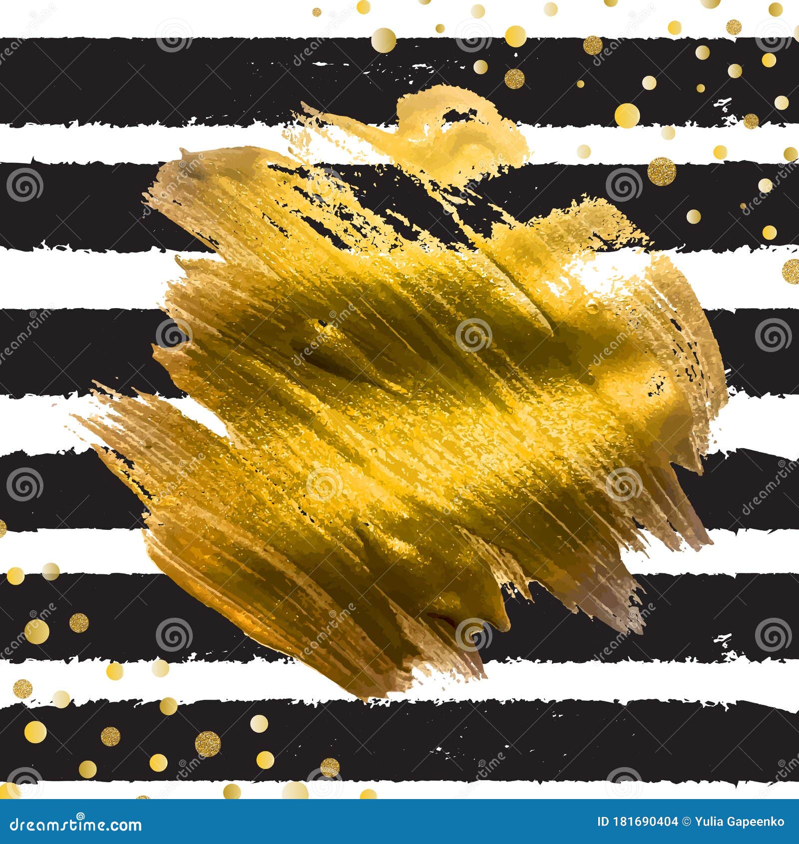 Abstract Golden Paint Splash Background. Vector Illustration Stock ...