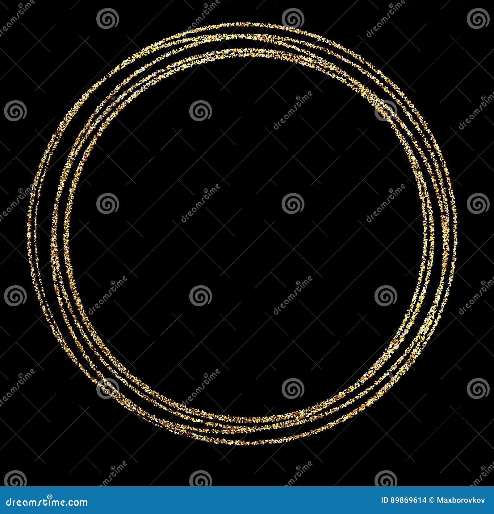 Abstract Golden Round Background. Stock Vector - Illustration of poster ...