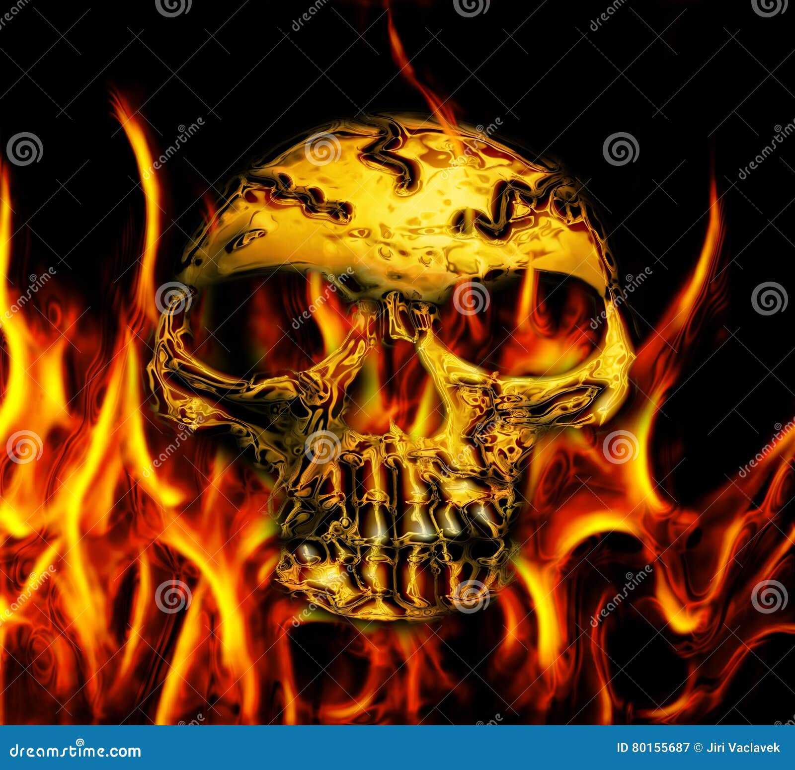 Abstract golden skull stock image. Image of human, holiday - 80155687
