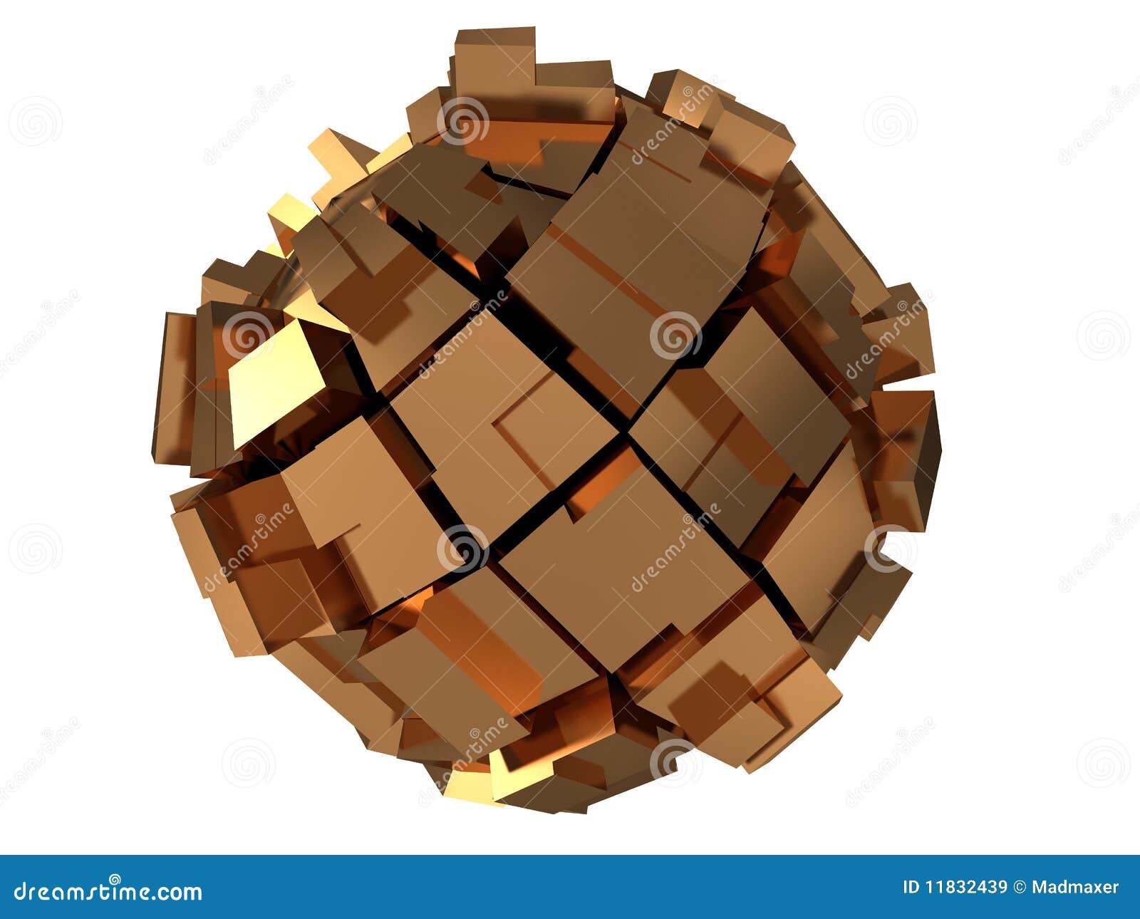 Abstract golden sphere stock illustration. Illustration of sphere ...