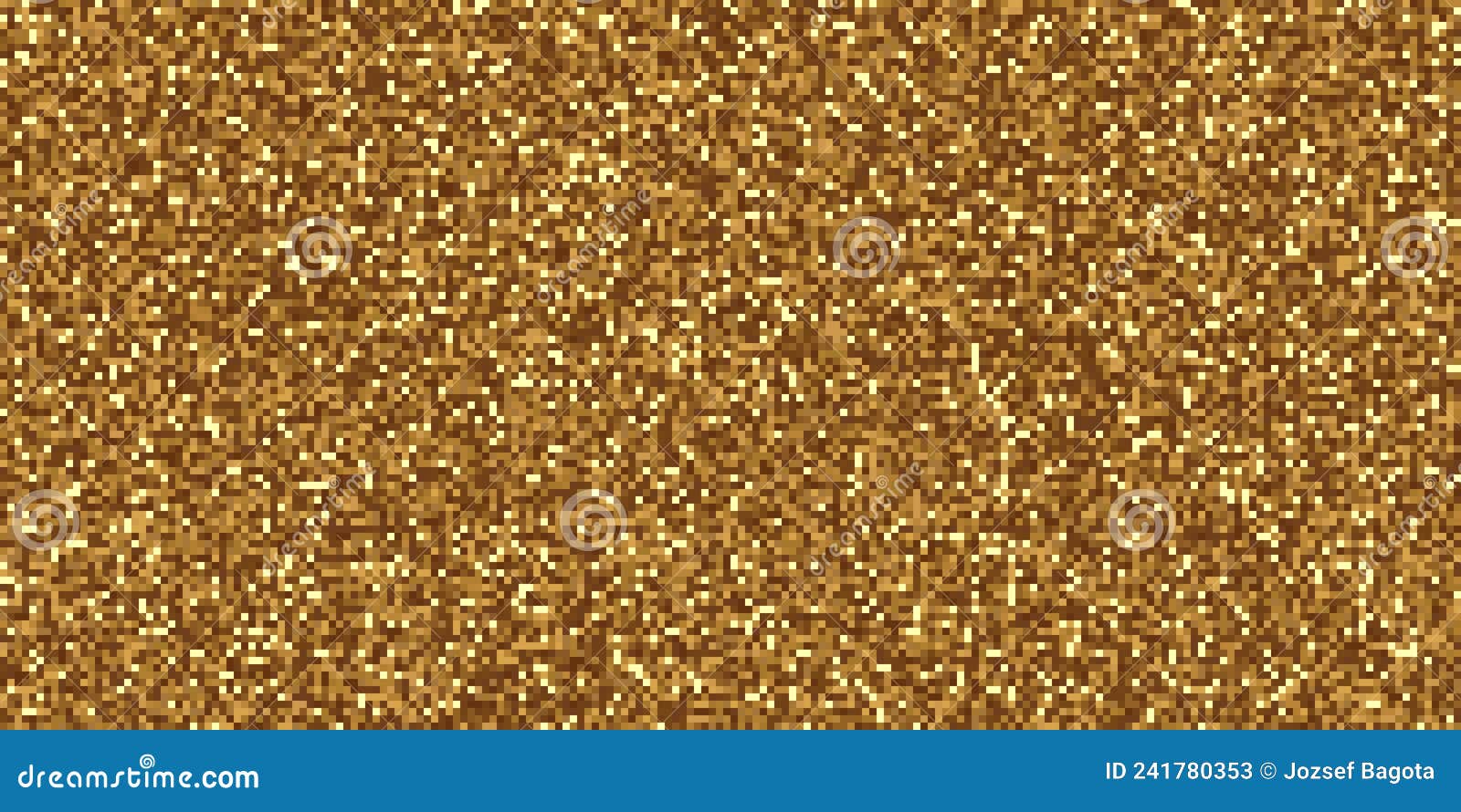 Abstract Golden Spotted Pixelated Background Design, Pattern in ...