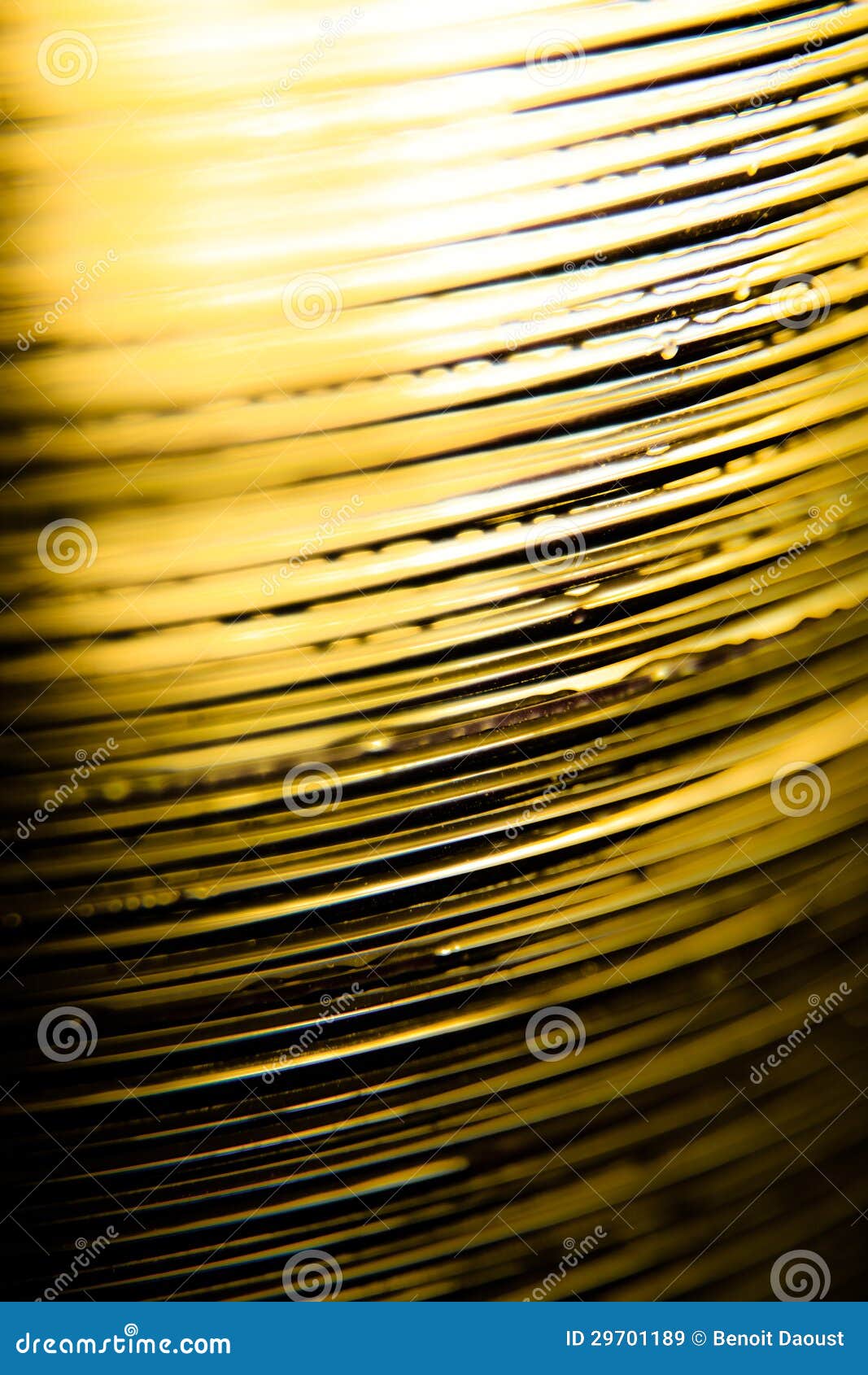 Abstract Golden Stack of Plastic Layers Stock Image - Image of macro ...