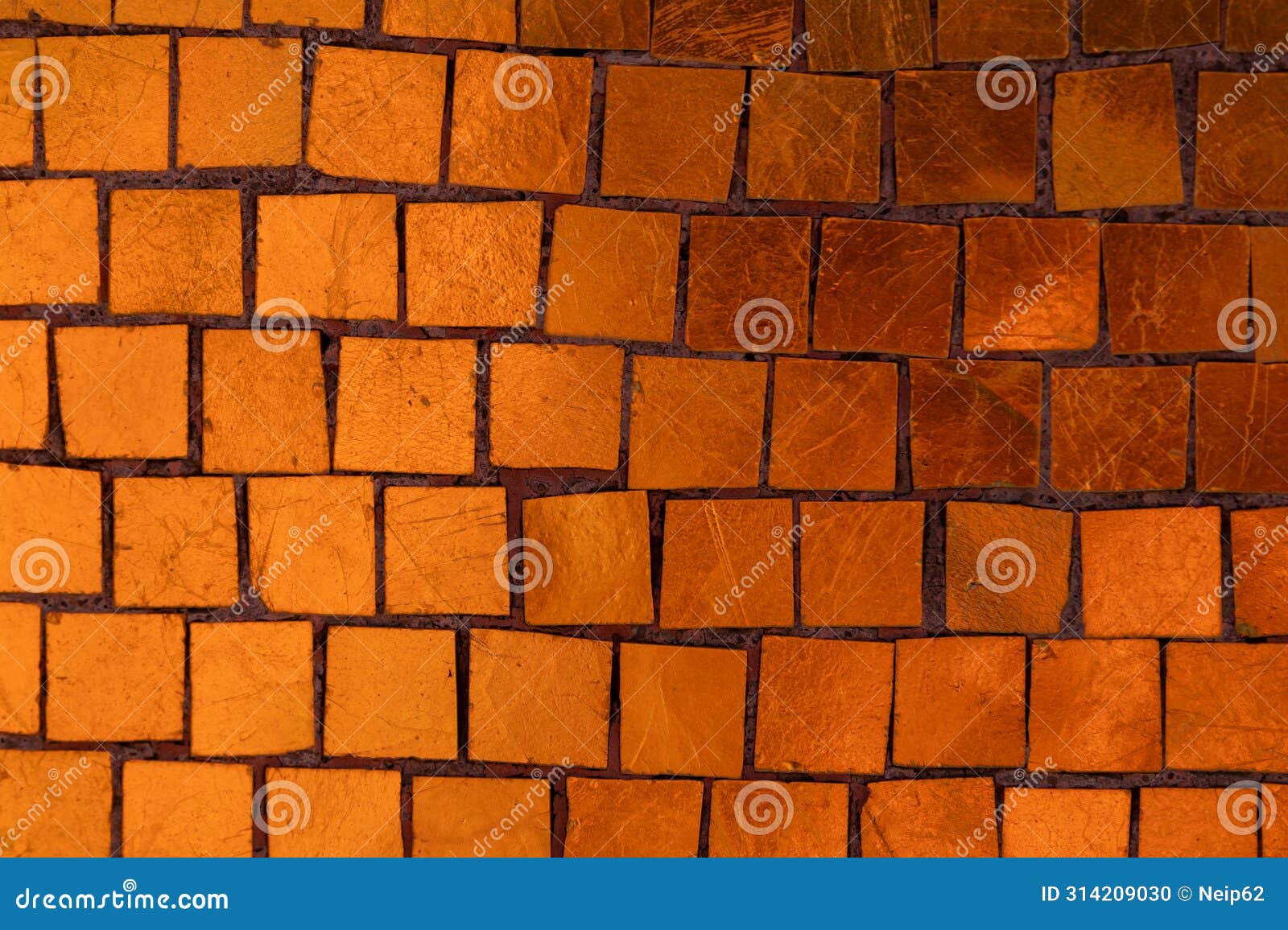 Abstract Golden Tile Texture. the Background is Made of Slanted Gilded ...