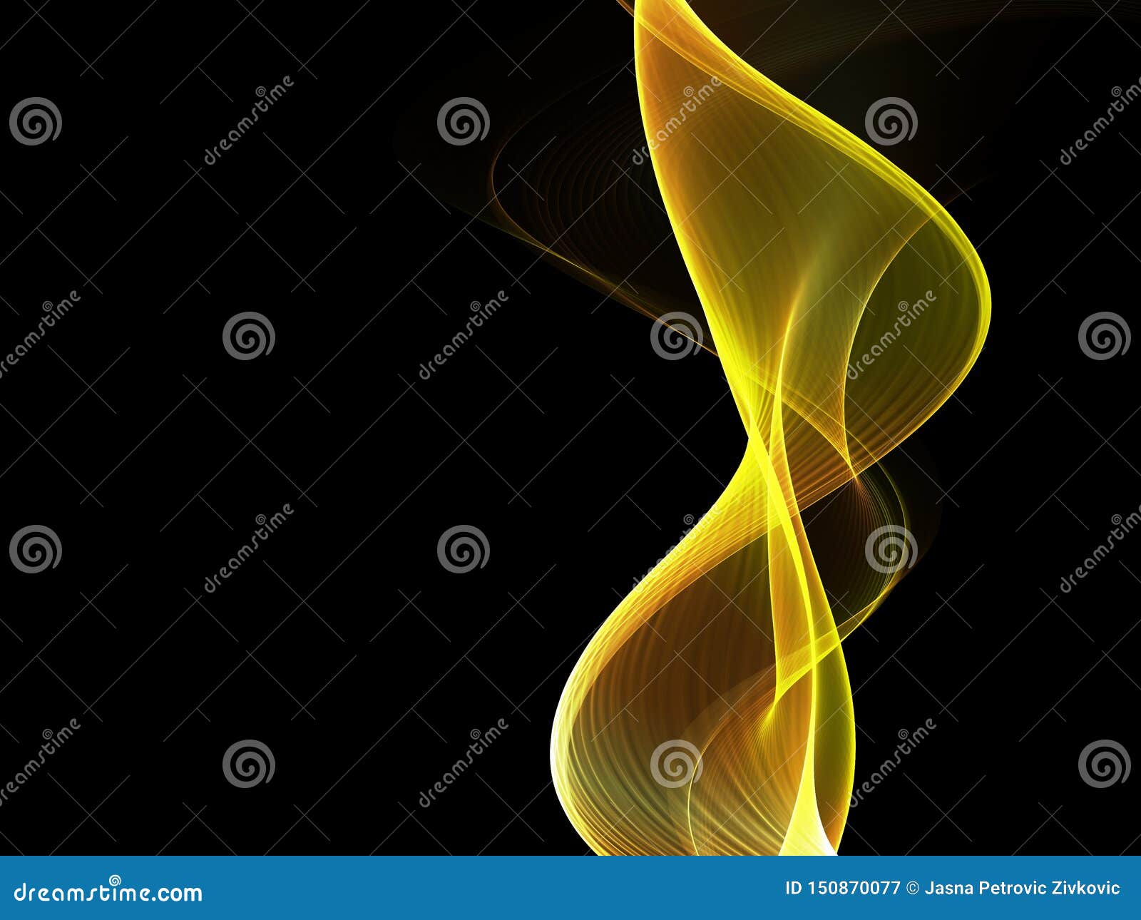Abstract Golden Waves Background. Template Design Stock Illustration ...