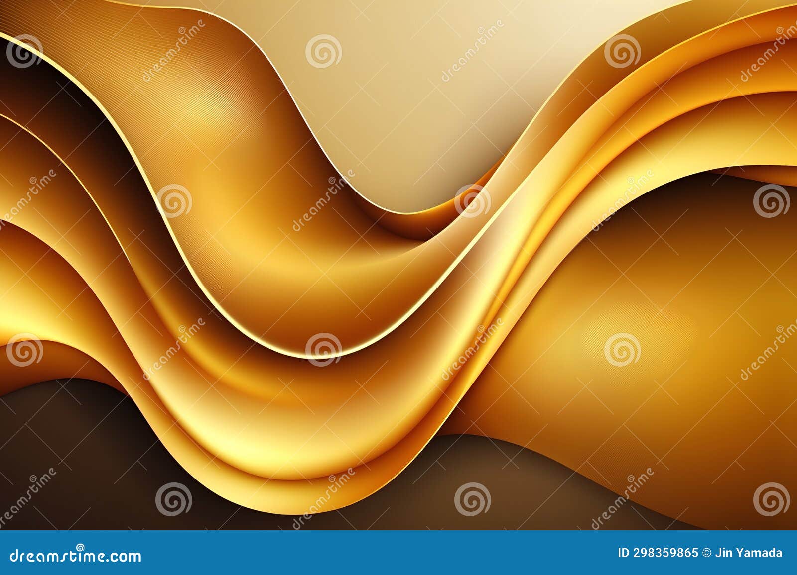 Abstract Golden Wavy Background. Eps10 Vector Illustration Stock ...