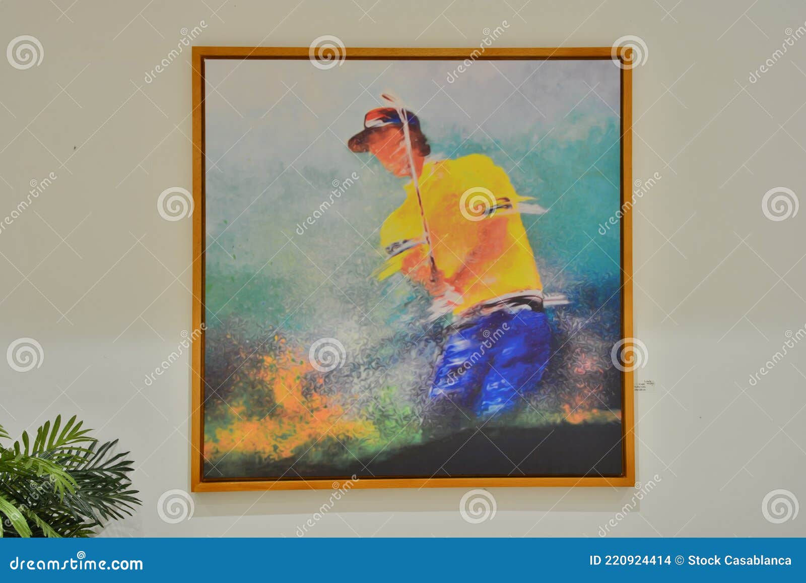 Abstract Golf Player from Splash of Watercolors. Paints Editorial Stock ...