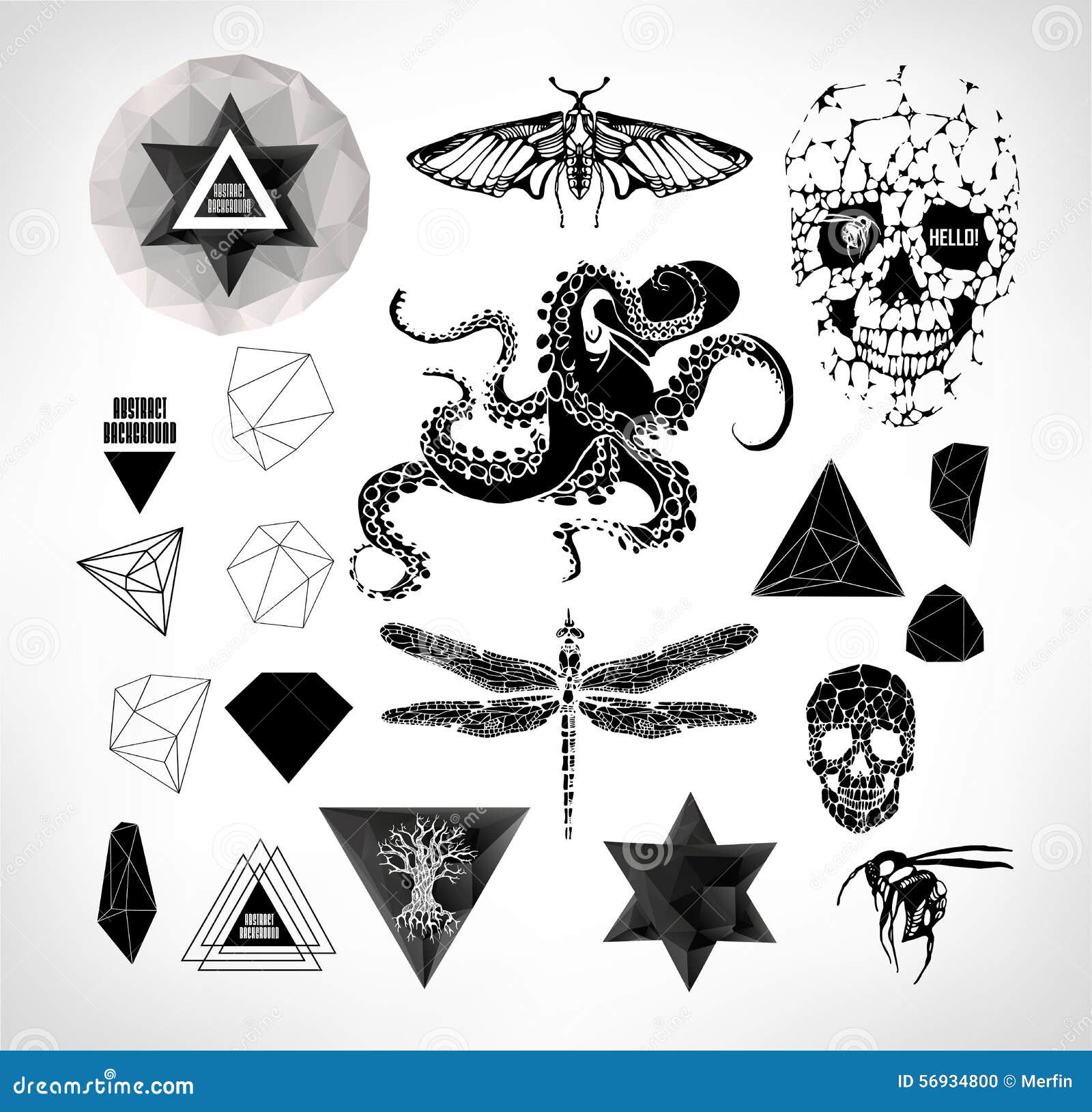 Abstract gothic stock vector. Illustration of design - 56934800