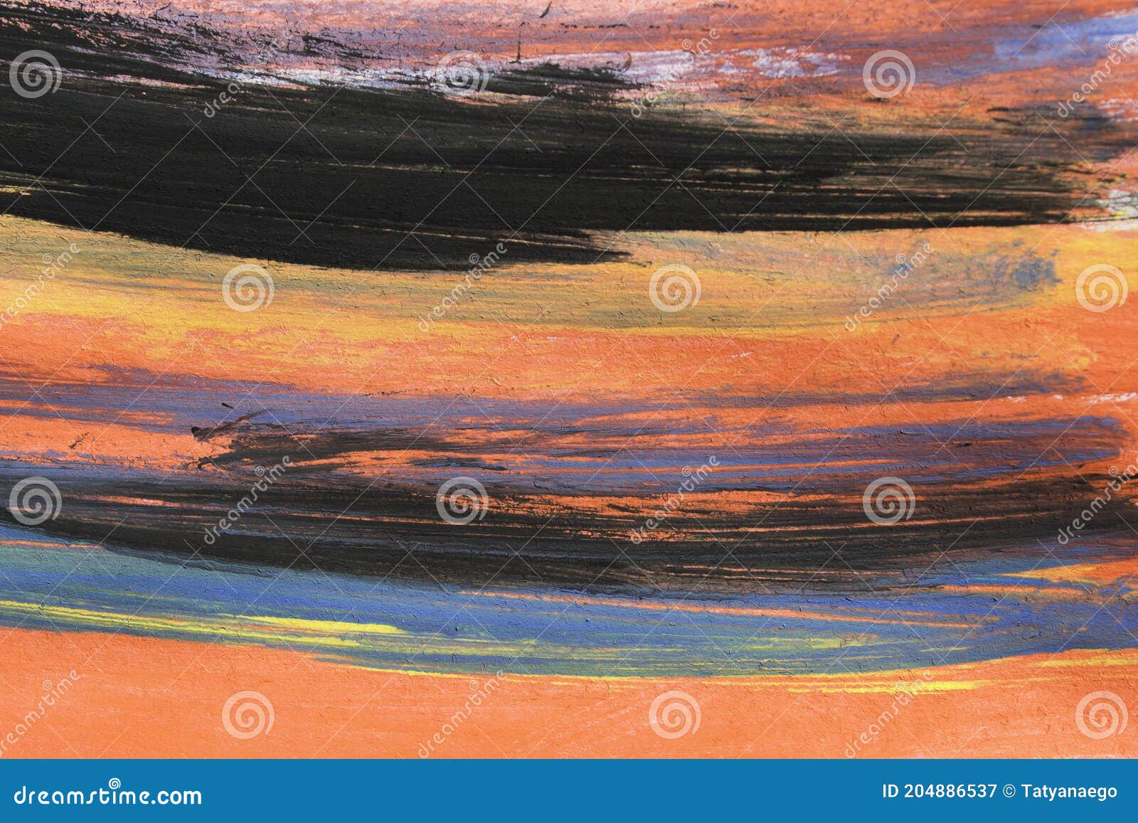 Abstract gouache paintings stock image. Image of design - 204886537