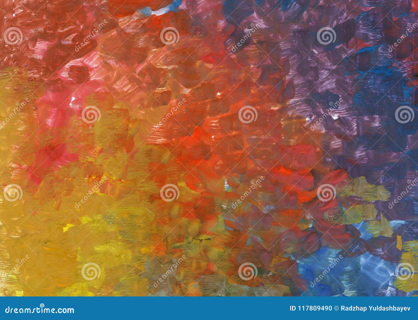 Abstract Gouache Painting Background. Paint On Canvas Texture. Hand ...