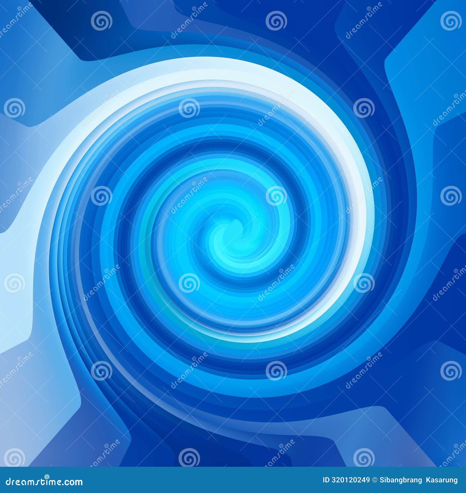 Abstract Gradation Background Texture Radial Swirl Effect White Blue ...