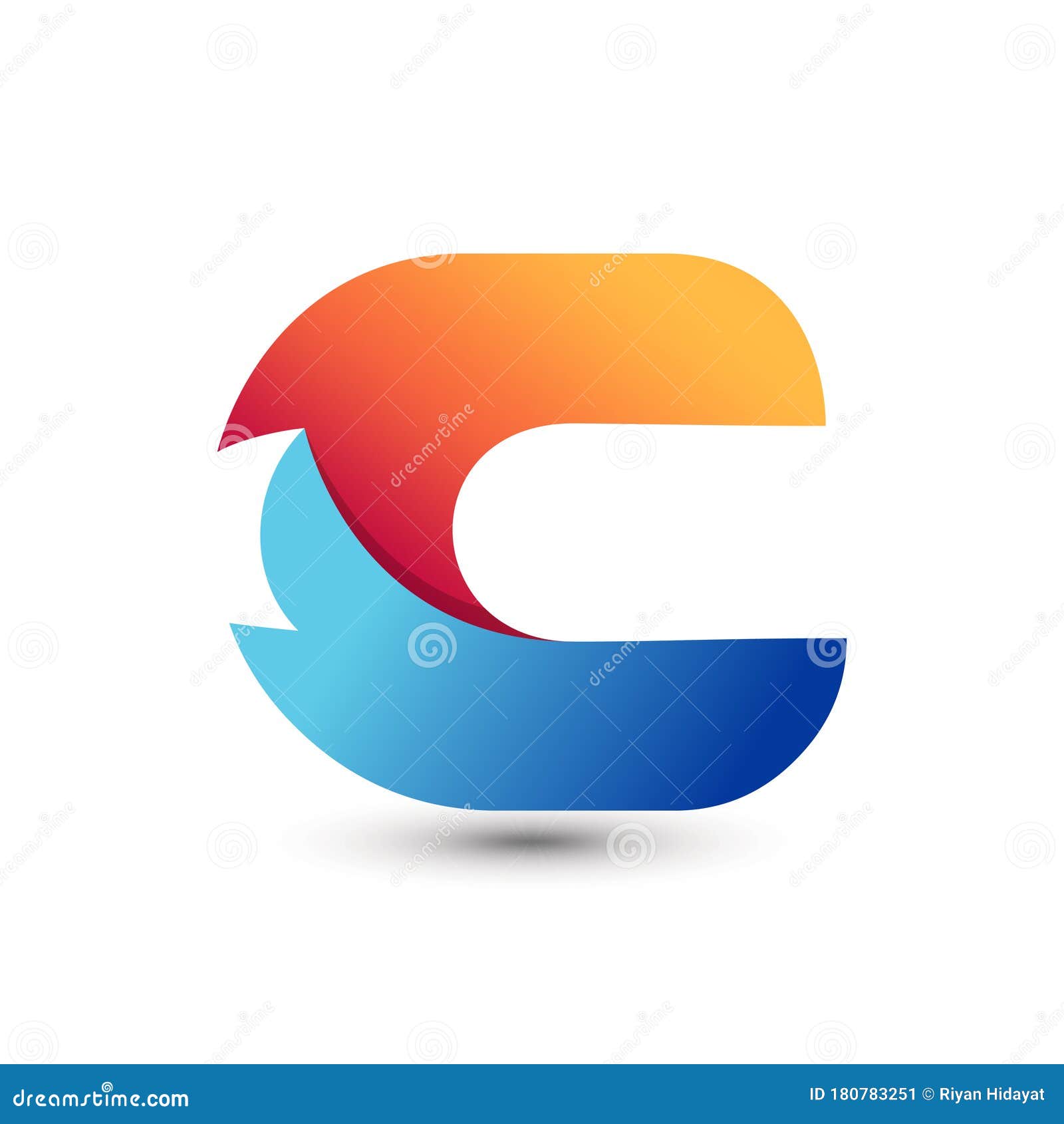 Abstract Gradient Awesome Letter C Logo Design Template Premium Vector ...