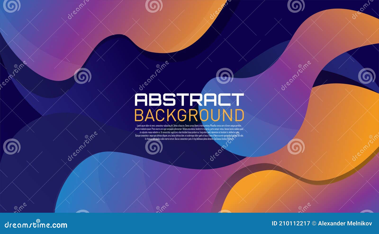Abstract Gradient Background. Background for Landing Page Stock Vector ...